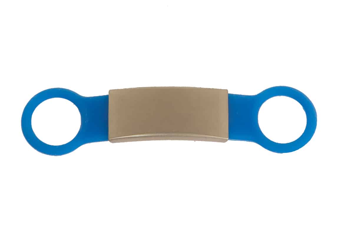 Tagiffany Silicone Slider Collar Tag - Blue Pet ID Tag | Tagiffany